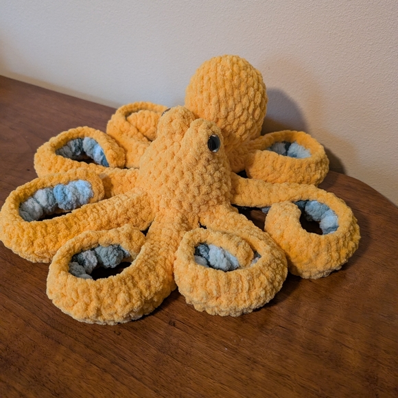 Toys | Anchor The Octopus Handmade Crochet Amigurumi Stuffie Yellow ...